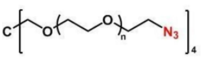 4ARM-PEG-N3/Azide 四臂聚乙二醇叠氮的介绍-UDP糖丨MOF丨金属有机框架丨聚集诱导发光丨荧光标记推荐西安齐岳生物